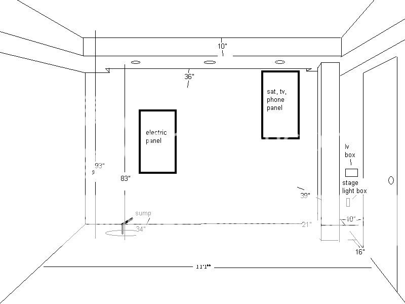 Help me design screen wall with electrical/mechanical access | AVS Forum