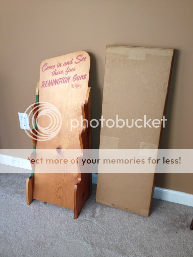 Vintage wood Remington gun rack | Rimfire Central Firearm Forum